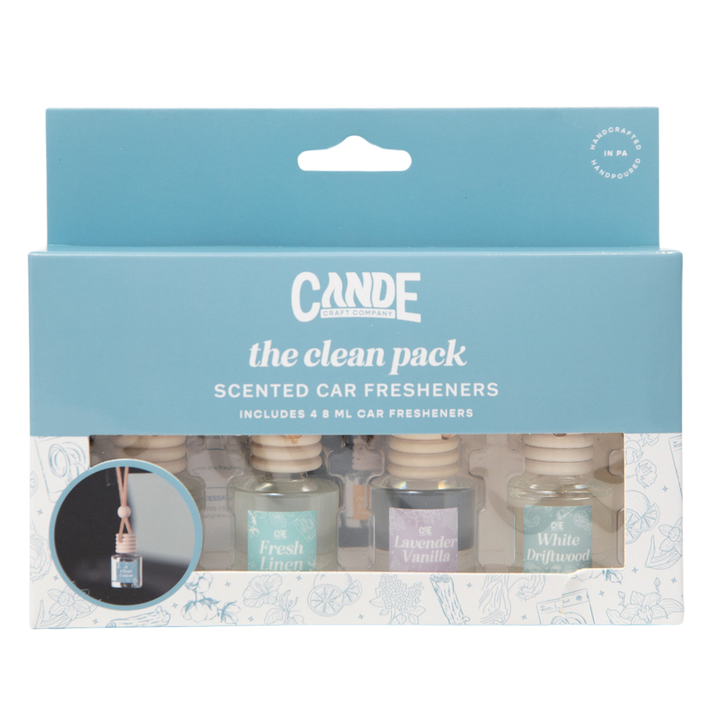 Clean 4 Pack Scented Car Fresheners Bundle – My Store